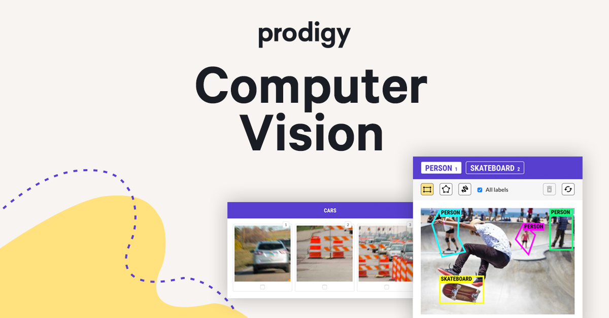 Computer Vision · Prodigy · An annotation tool for AI, Machine Learning & NLP