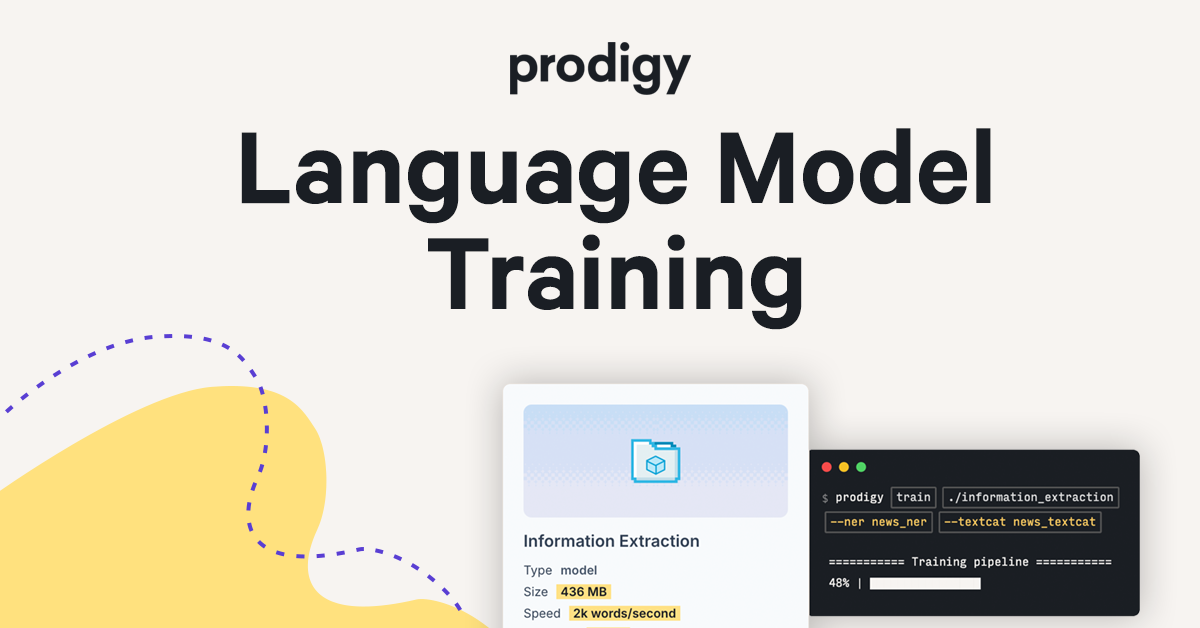 Language Model Training · Prodigy · An Annotation Tool For Ai Machine Learning And Nlp